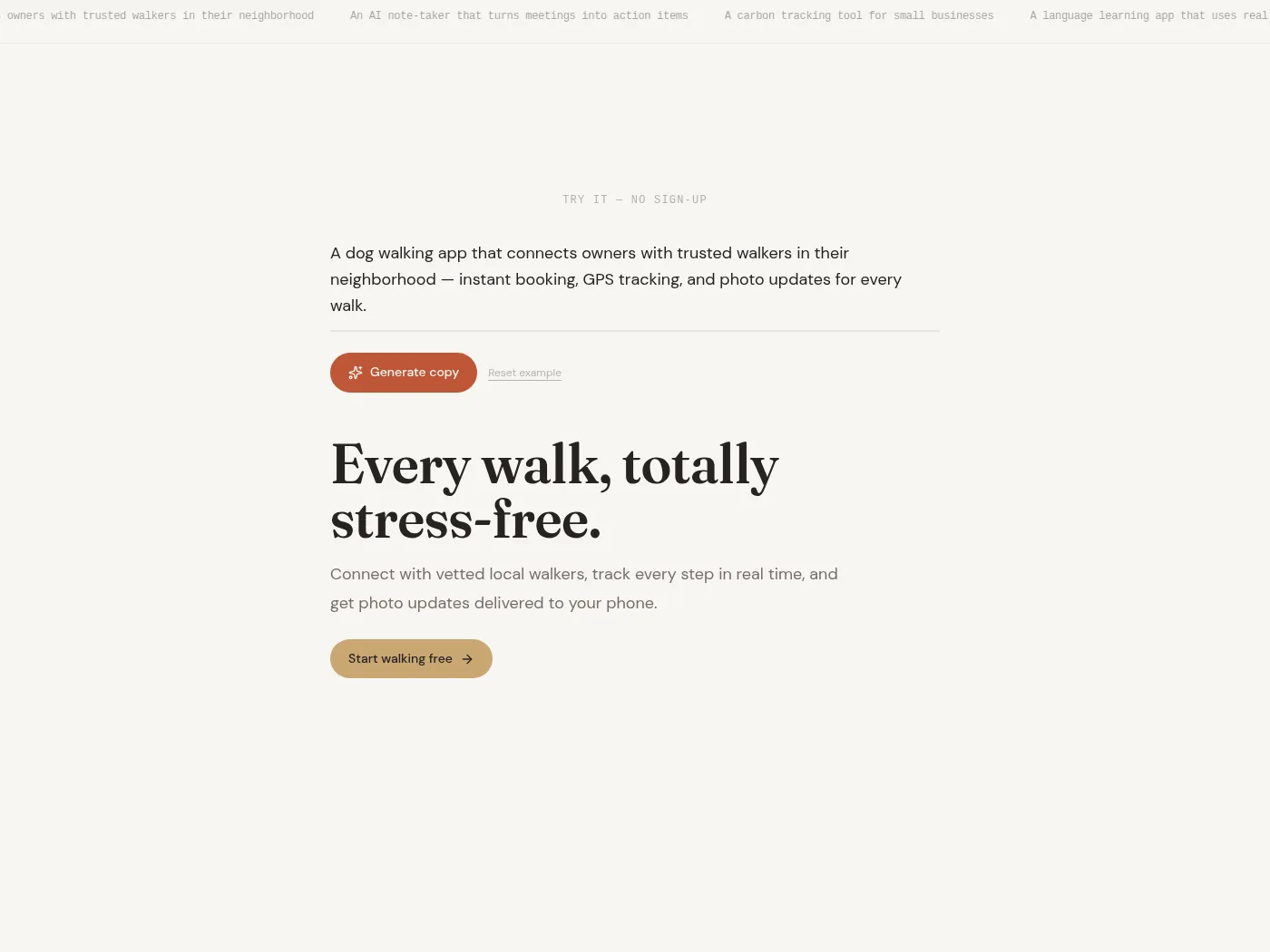 HeroDemo Landing Page