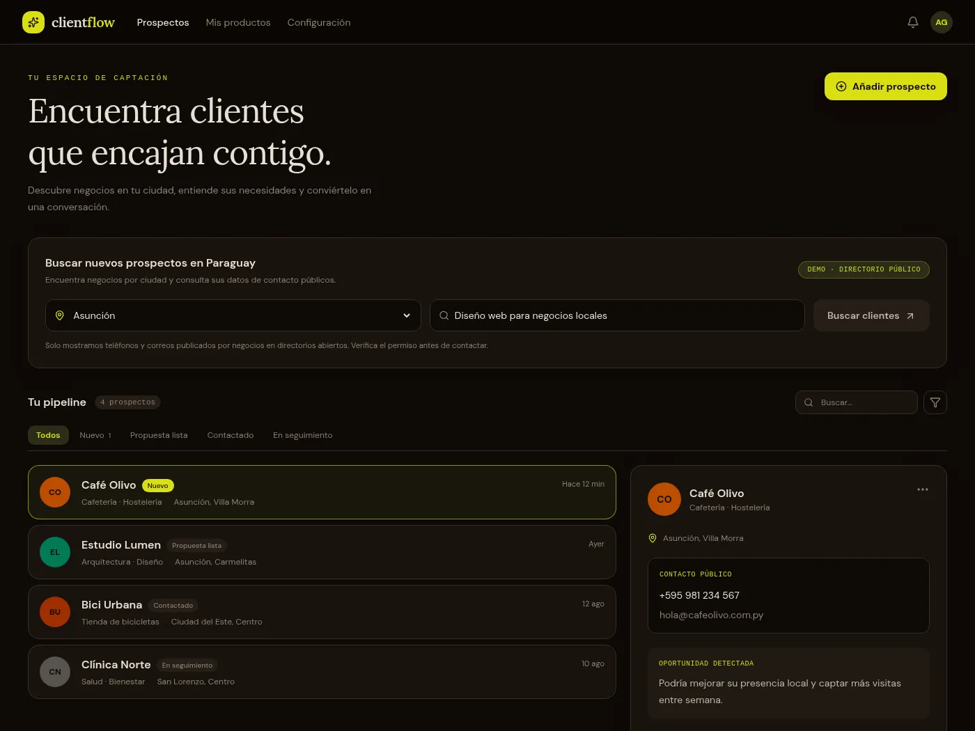 AutoClient Finder Web