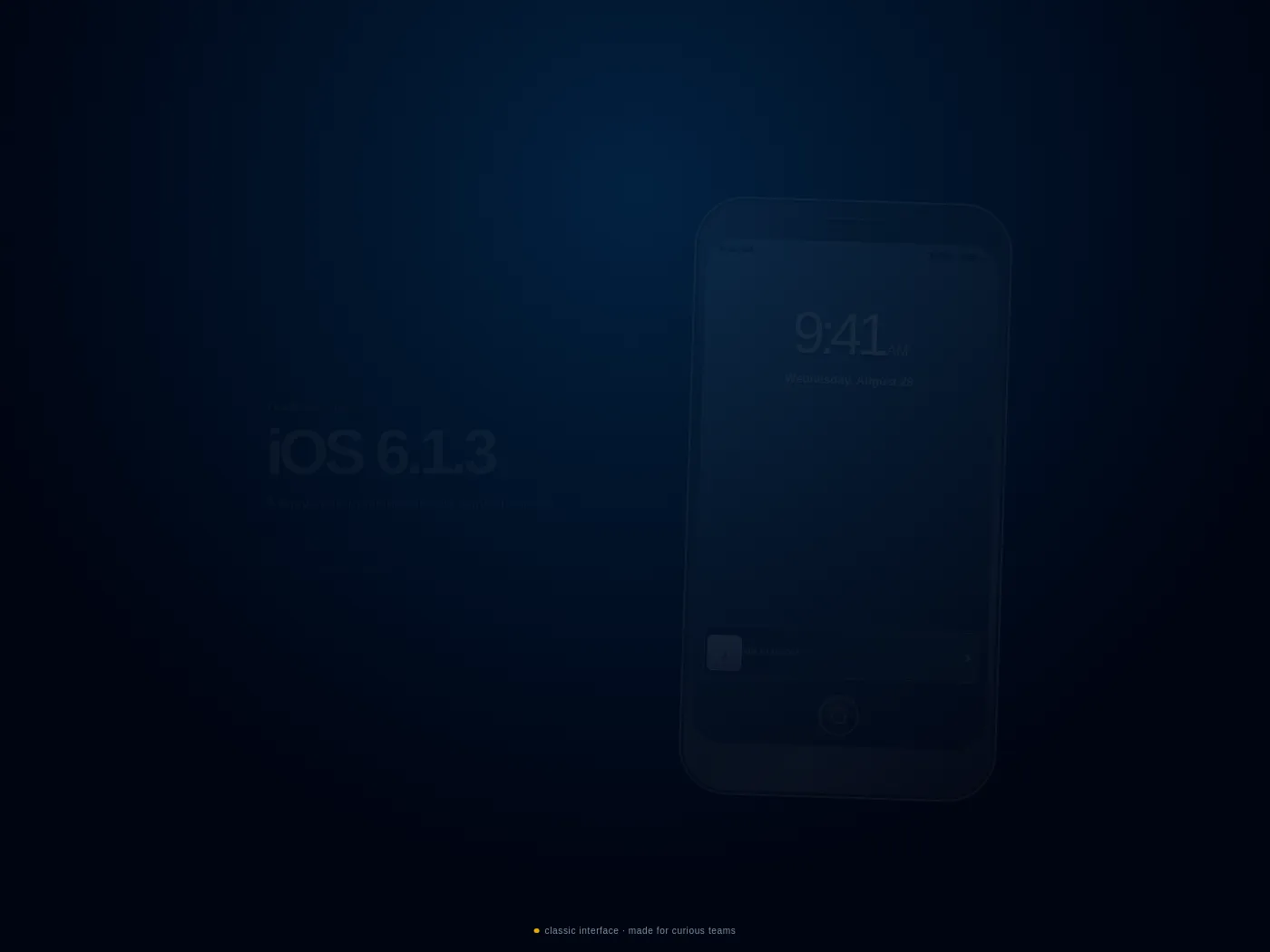 iOS 6 Classic Web App