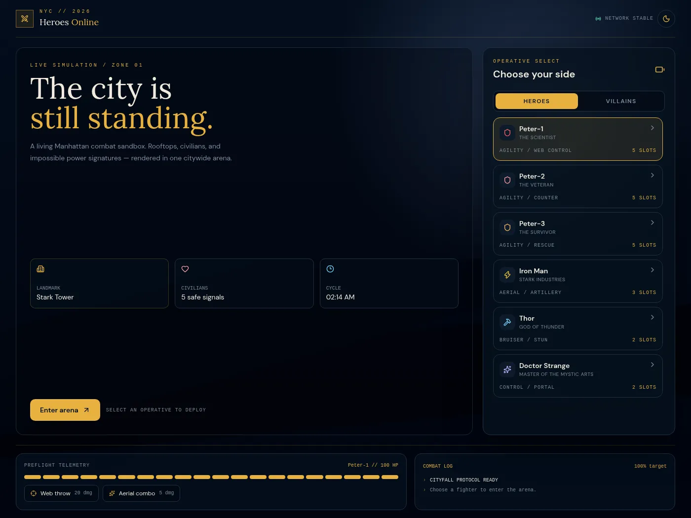 NYC Heroes Online