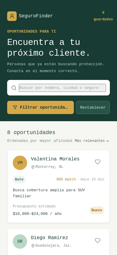 SeguroFinder Móvil
