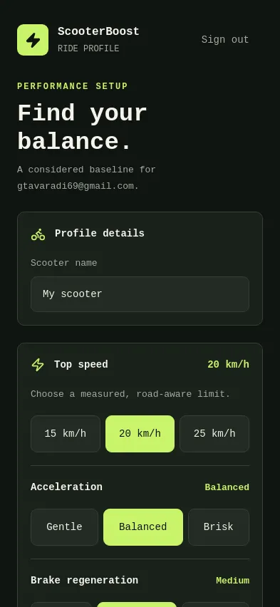 ScooterBoost Mobile