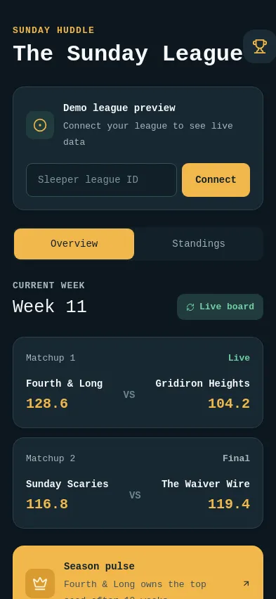 Fantasy League Companion