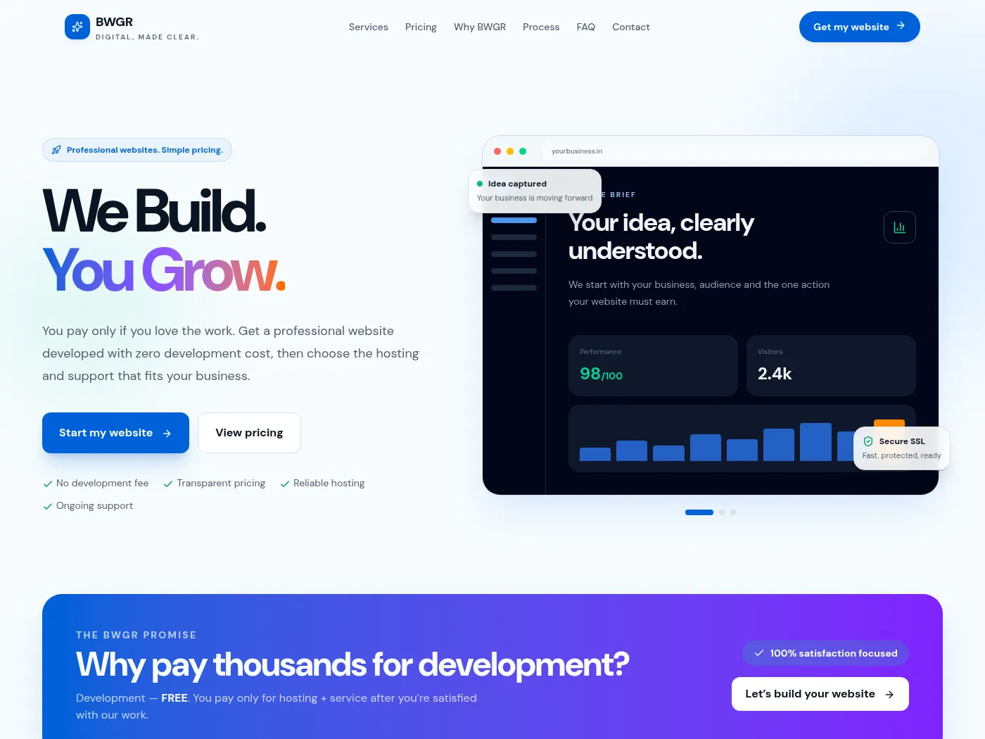 BWGR Premium Web Agency Site
