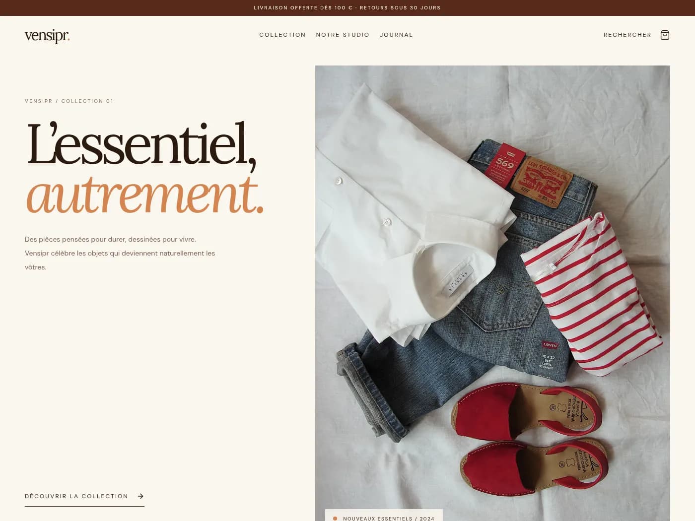 Vensipr E-Commerce Site