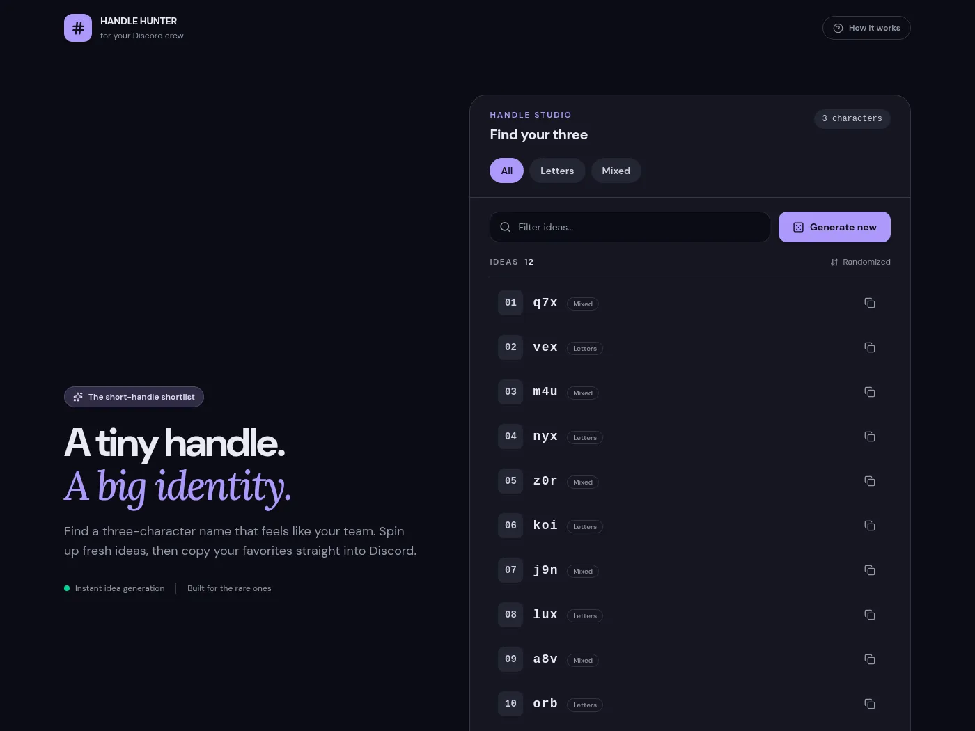 Discord Handle Hunter