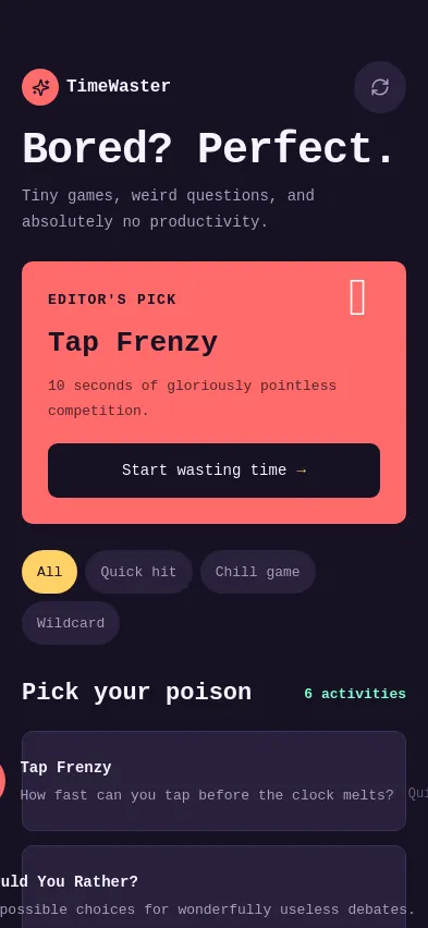 TimeWaster Fun Hub