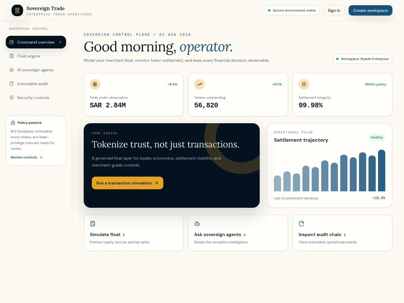 Sovereign Trade Platform