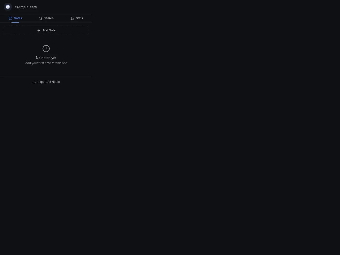 SiteNote Chrome Extension