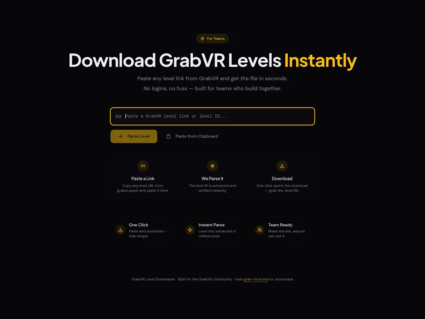 GrabVR Level Downloader