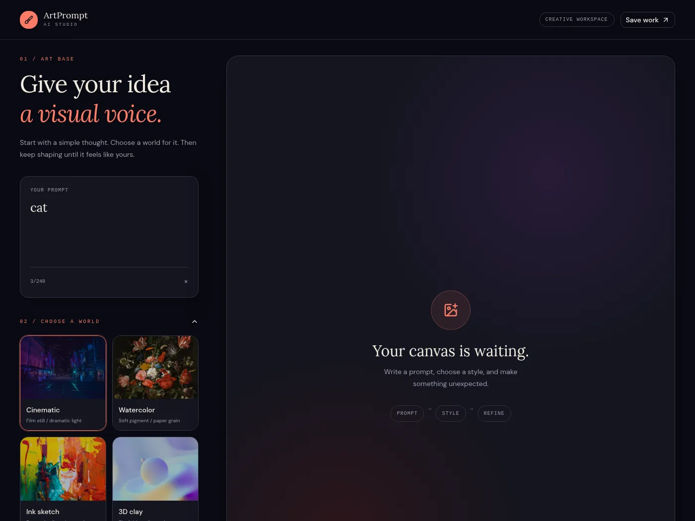 ArtPrompt AI Studio