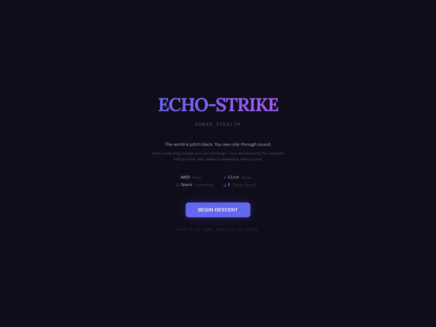 Echo-Strike: Sonar Stealth