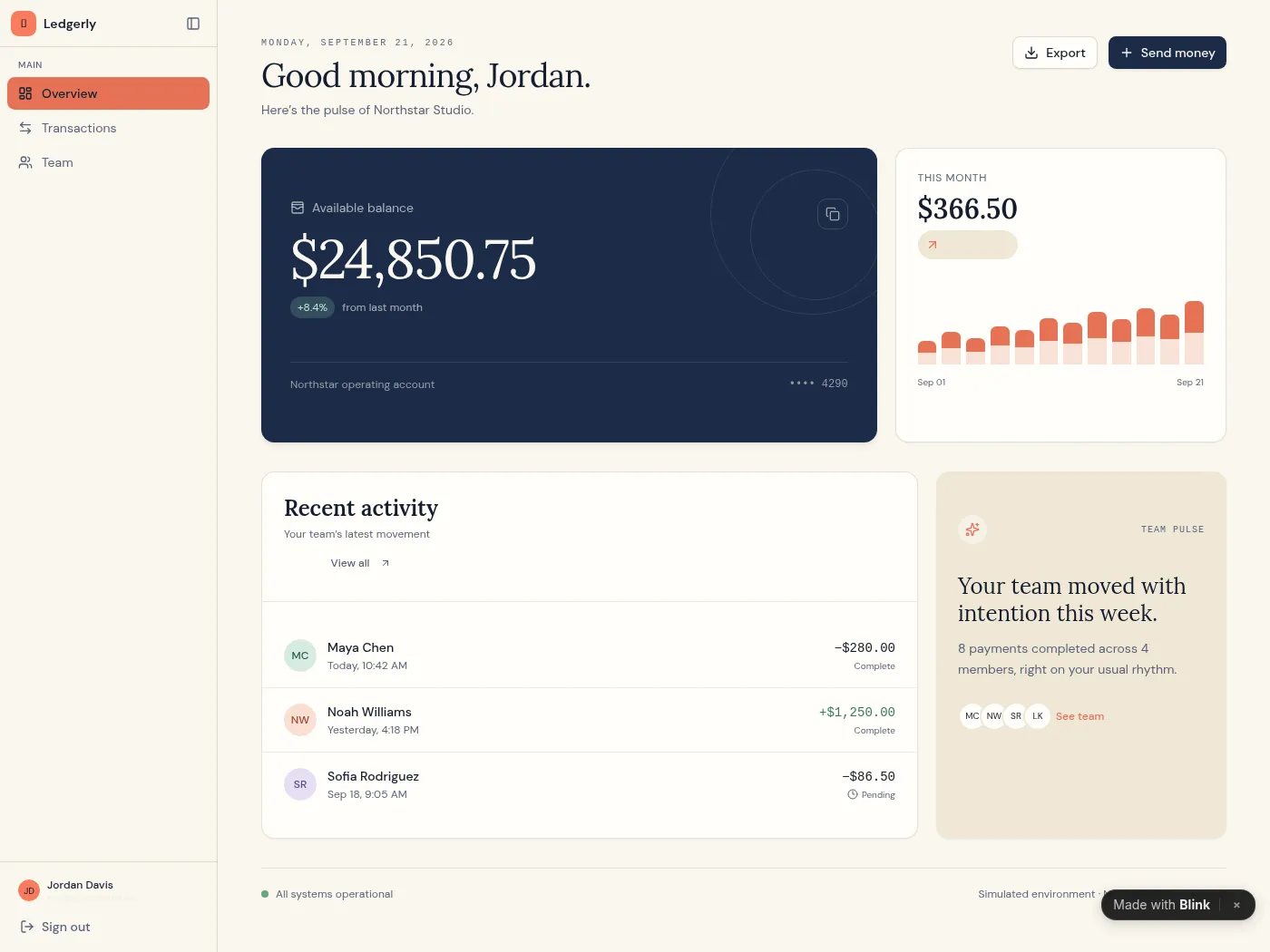 Simulated Fintech Suite