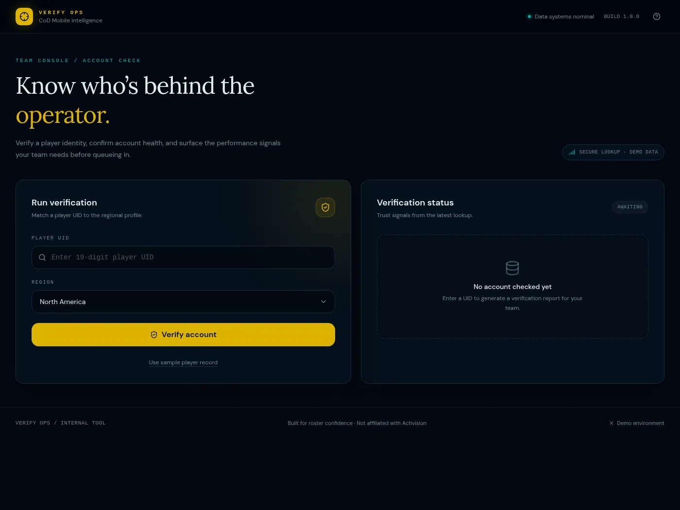CoD Mobile Stats Checker