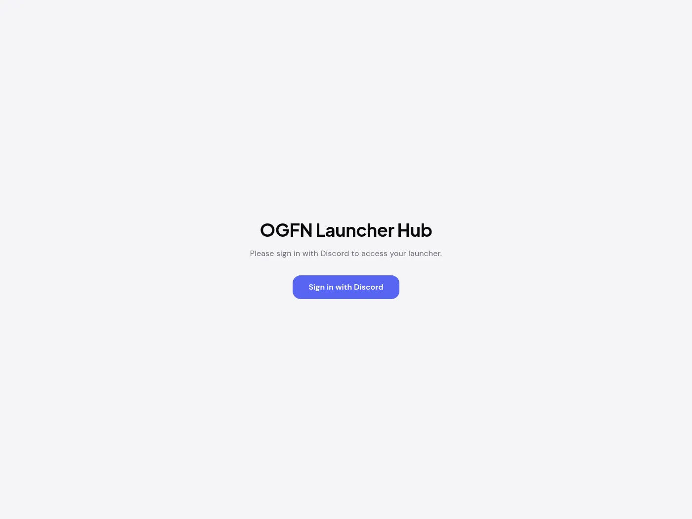 OGFN Launcher Hub