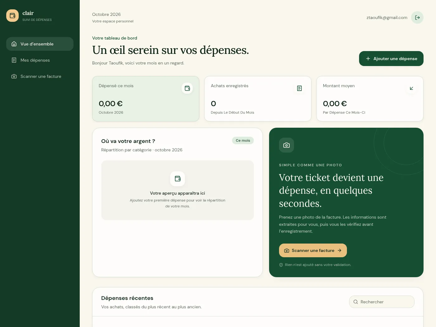 Suivi Dépenses Facile