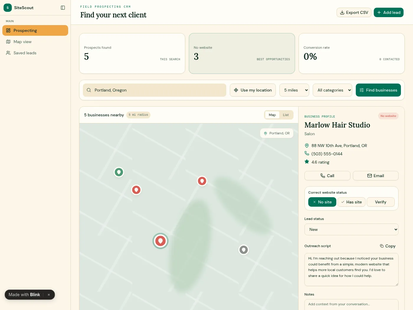 SiteScout CRM