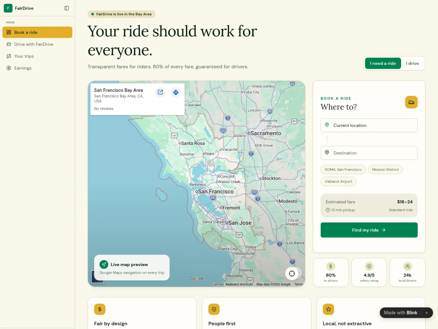 FairDrive App