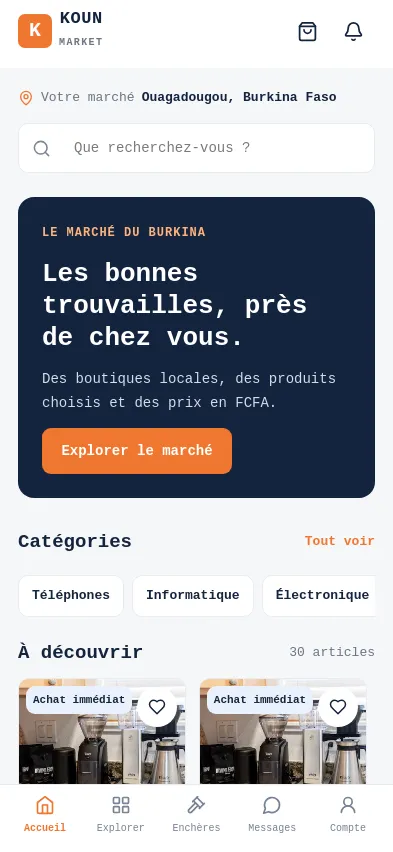 KOUN Market Mobile