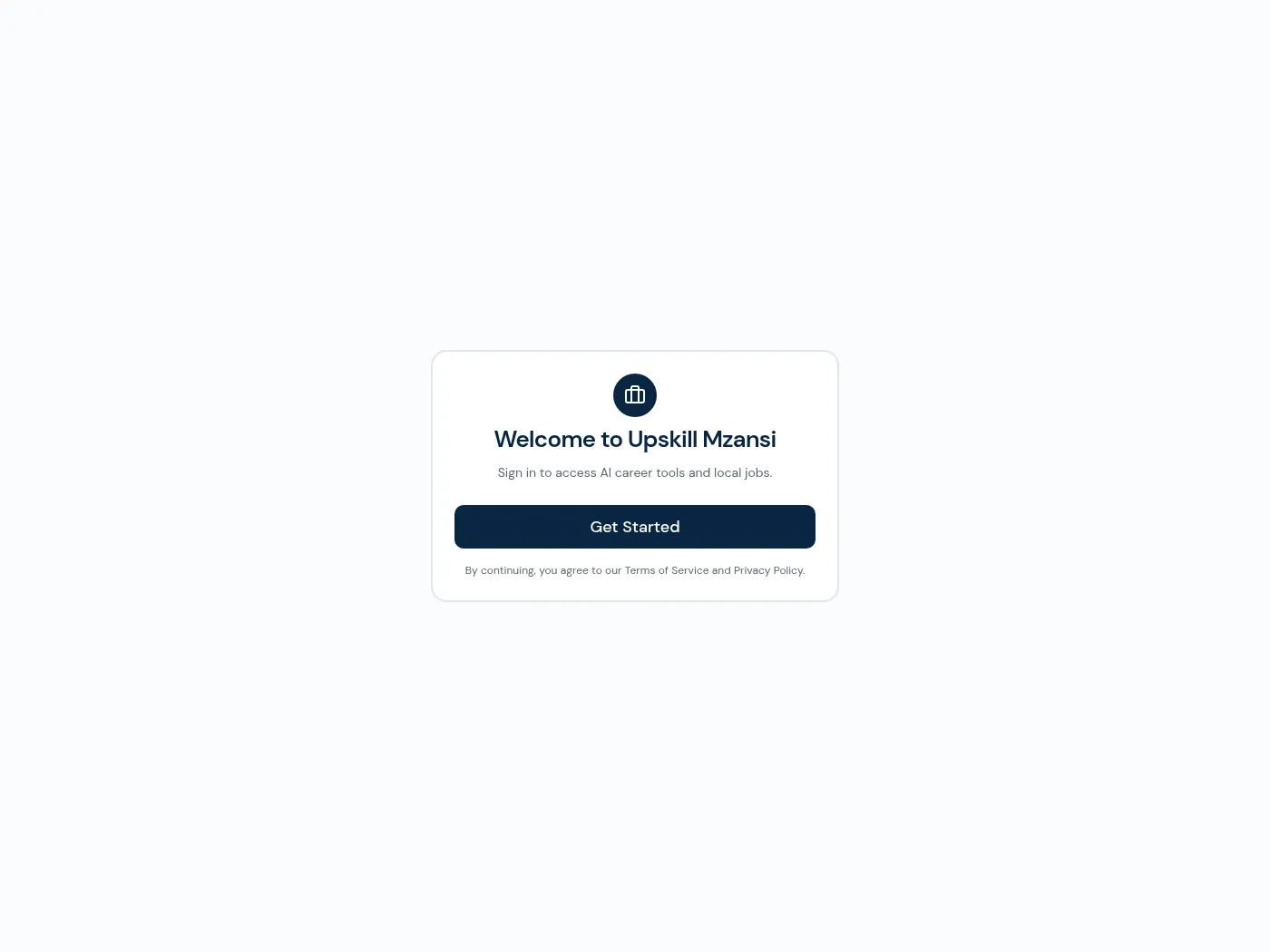 Upskill-Mzansi Job Platform