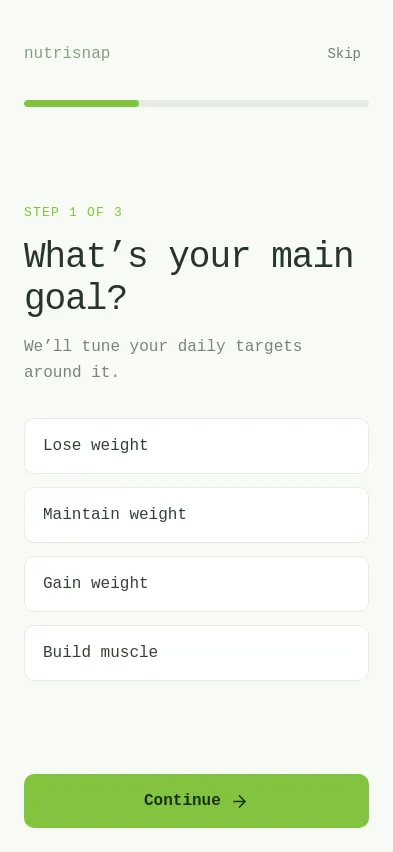 NutriSnap AI Tracker