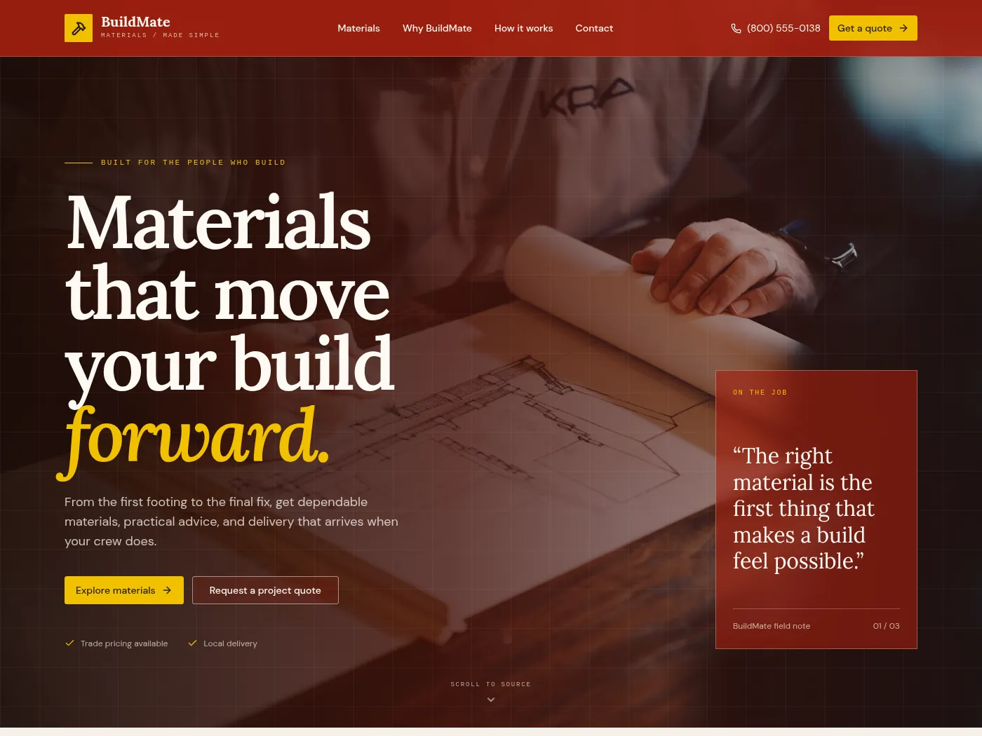 BuildMate Website