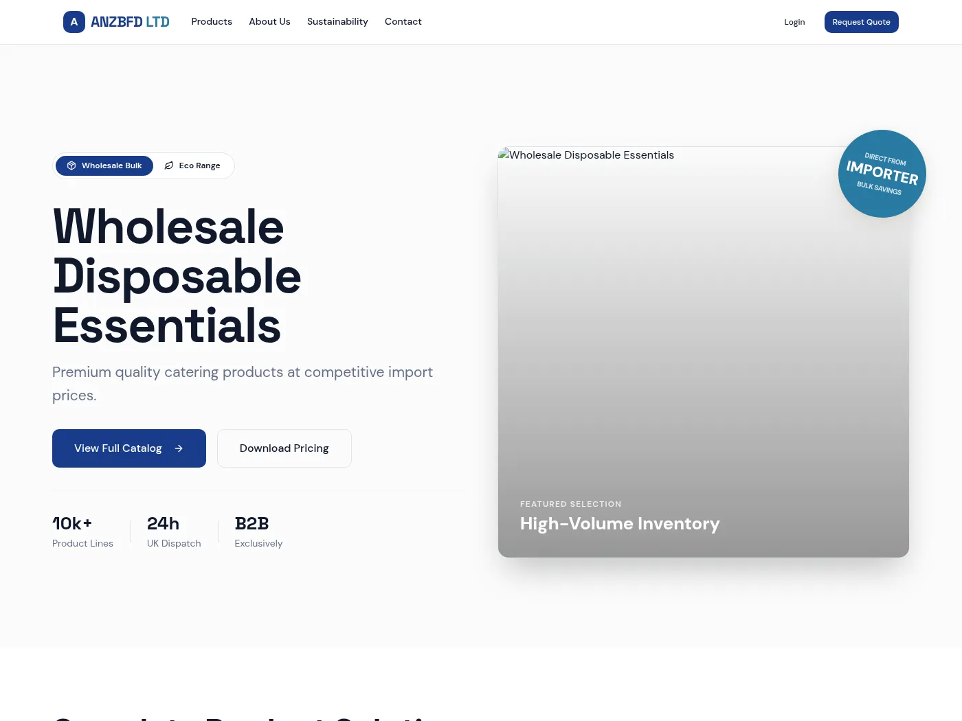 ANZBFD Wholesaler Site