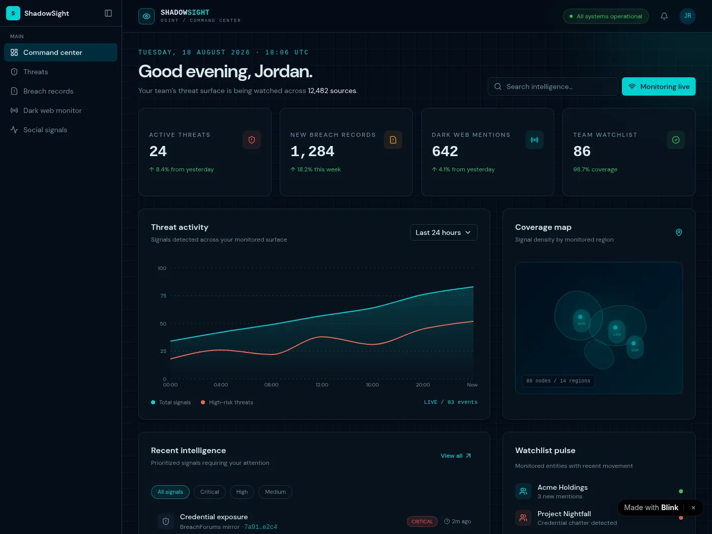 ShadowSight OSINT Hub