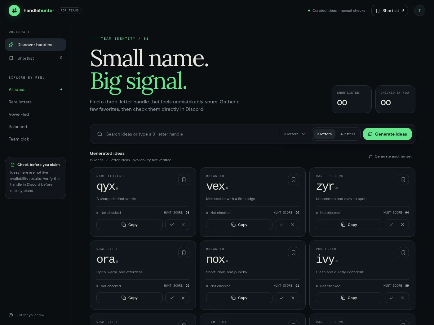 Discord Handle Hunter
