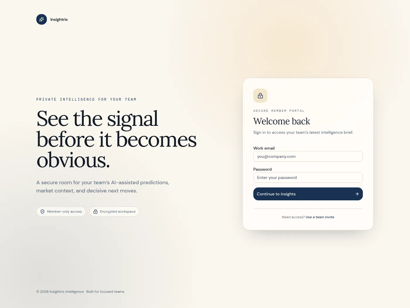 Insightrix Premium Portal