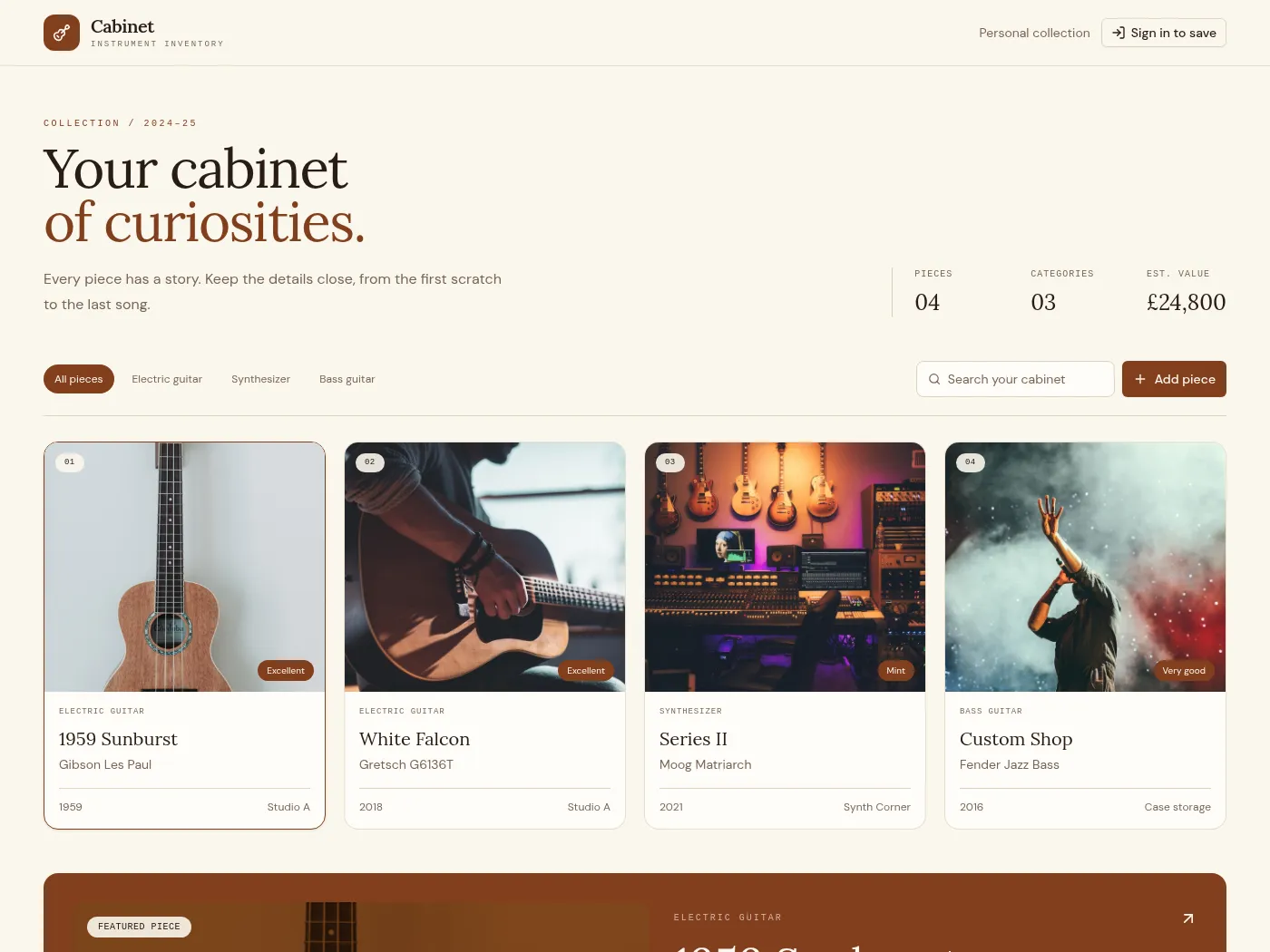 Instrument Inventory App