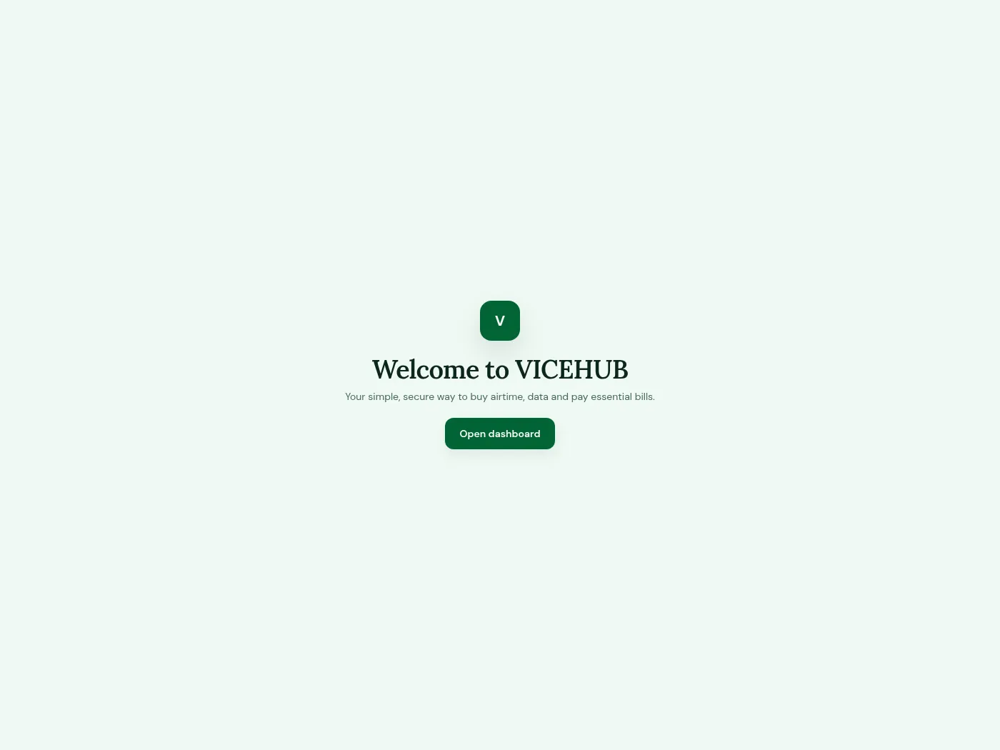 VICEHUB VTU Platform