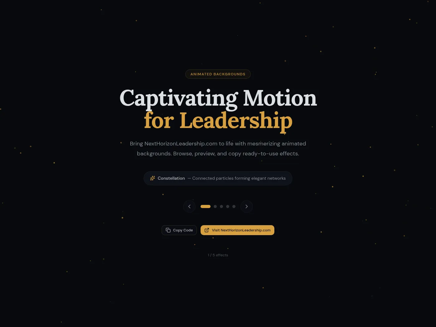 Animated Web Backgrounds