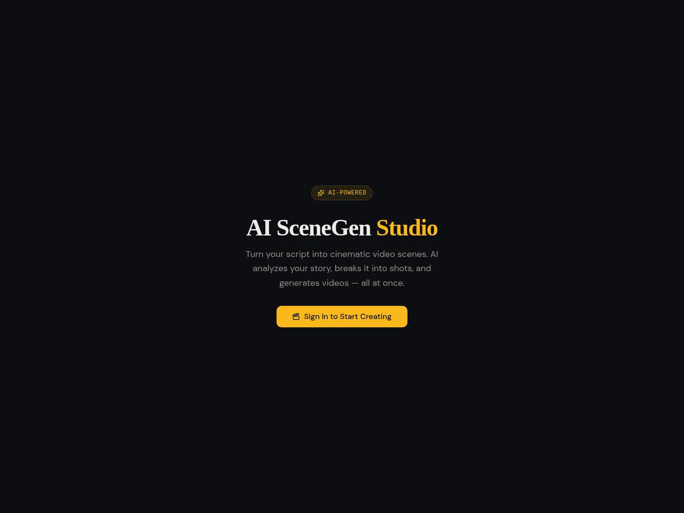AI SceneGen Studio