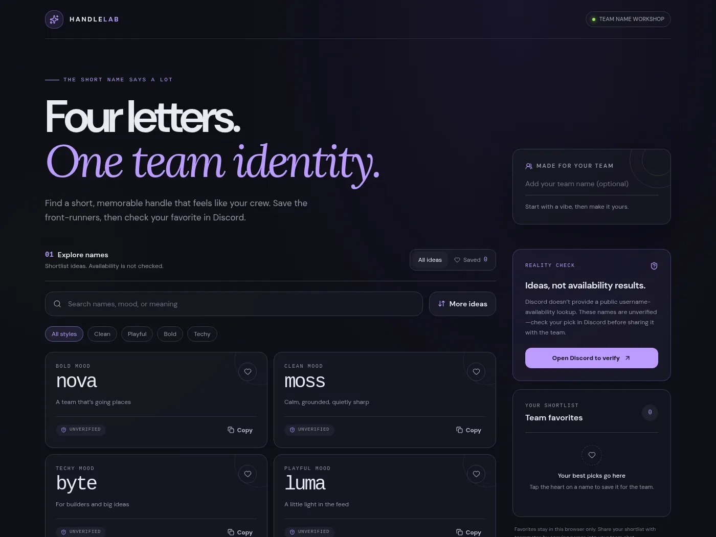 Discord Name Finder