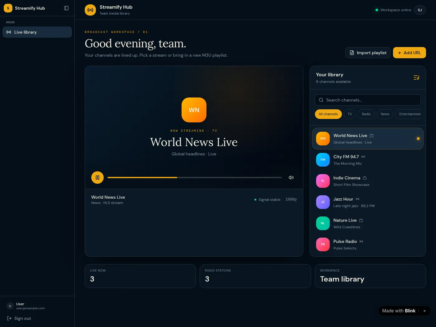 Streamify Hub