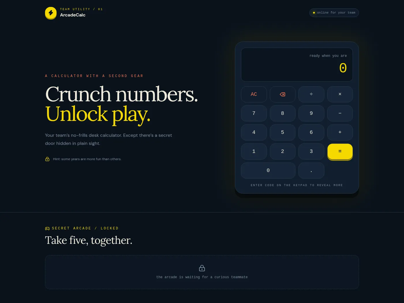 ArcadeCalc