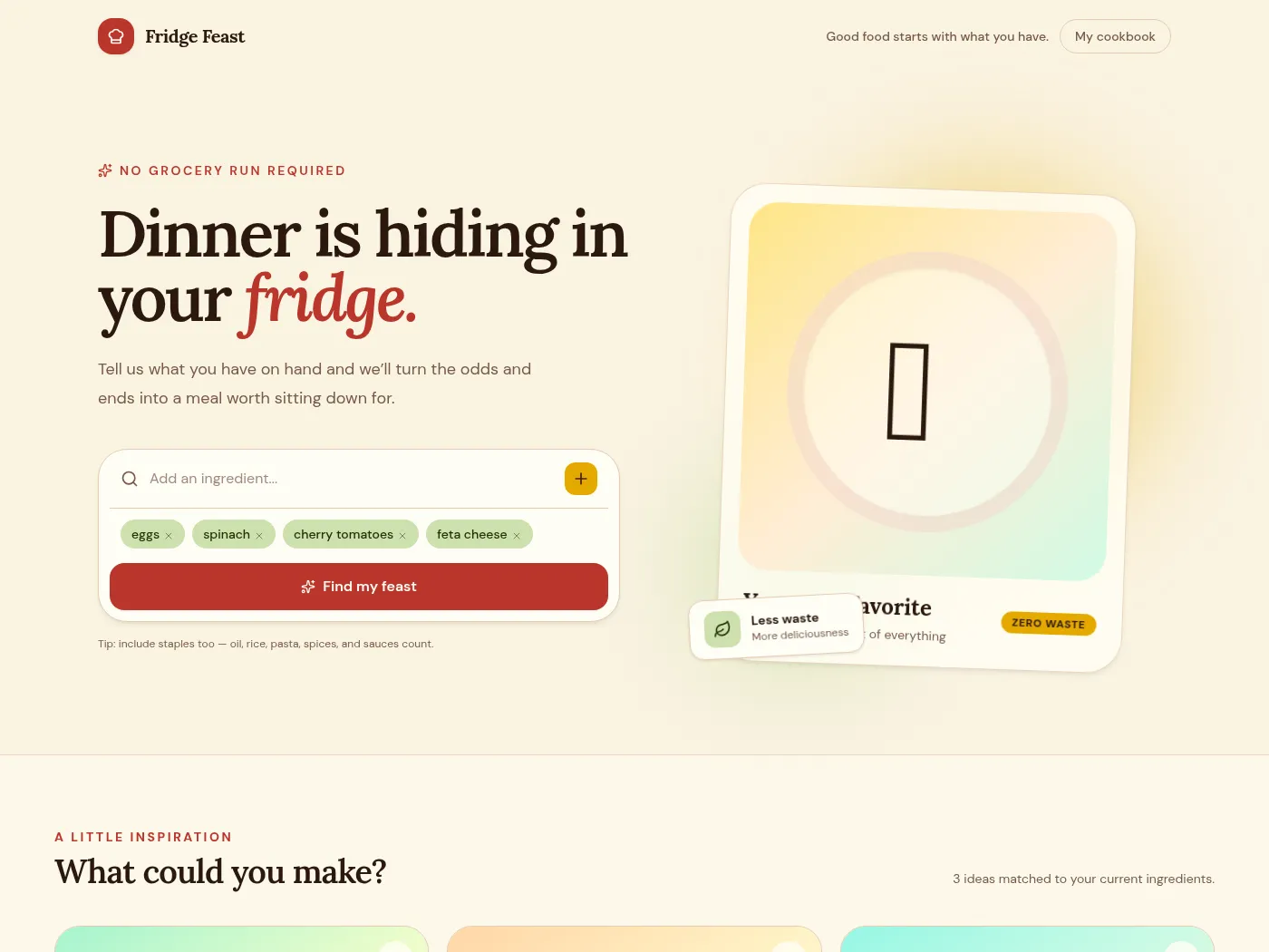 Fridge Feast Finder