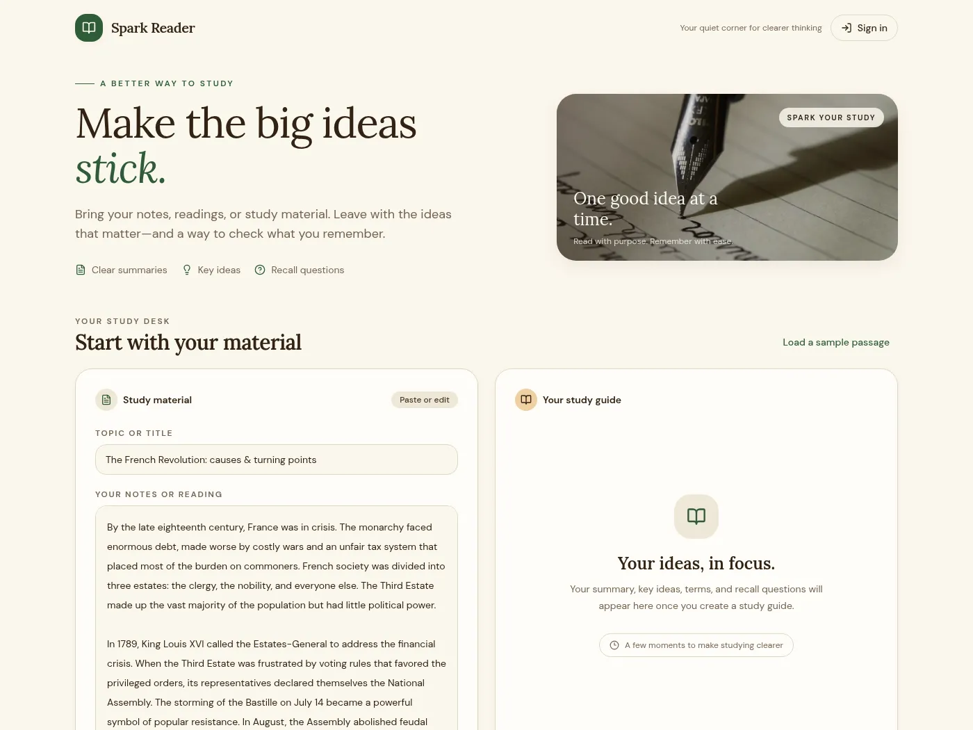 Spark Reader