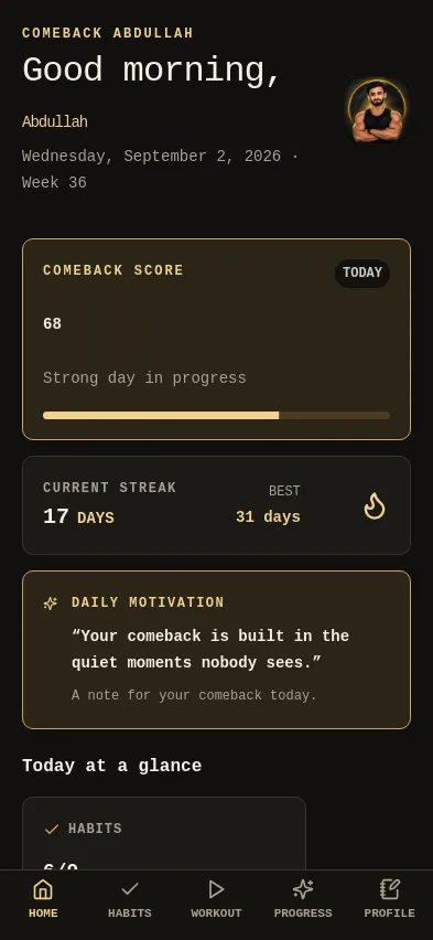 Comeback Abdullah OS