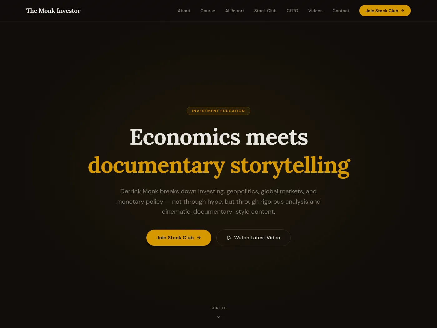 Derrick Monk Brand Site
