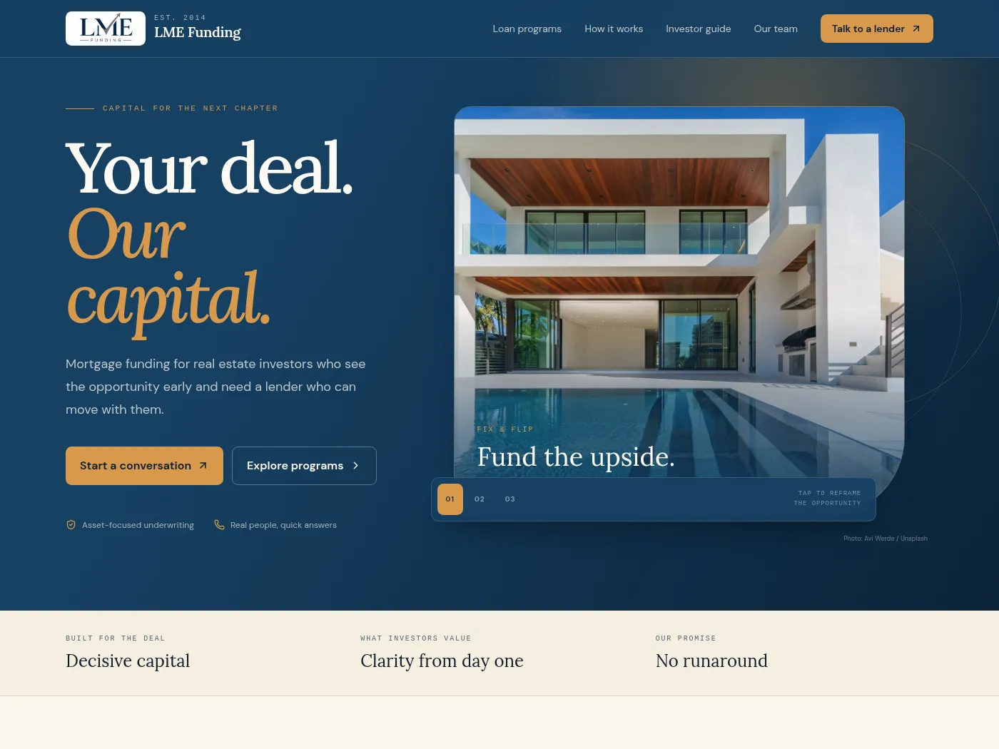 LME Funding Website