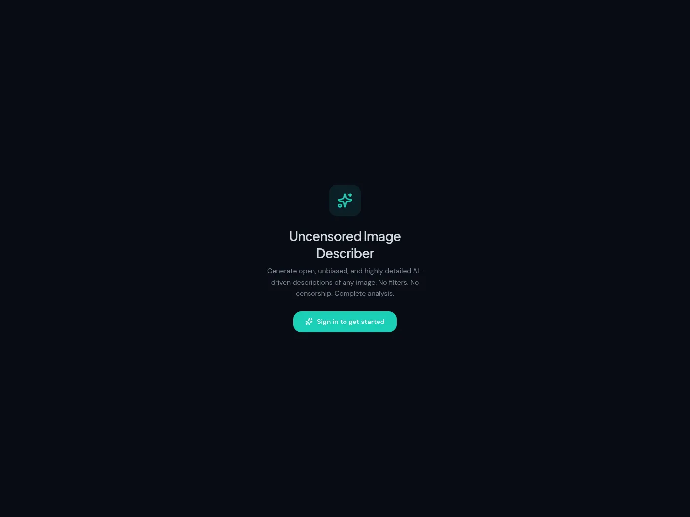 Uncensored Image Describer