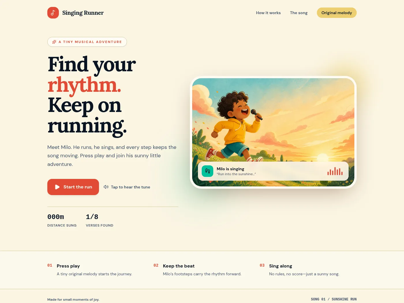 Singing Runner