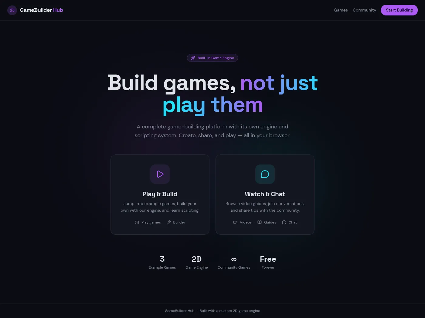 GameBuilder Hub