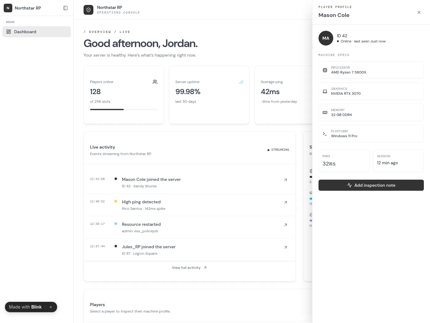 FiveM Admin Panel
