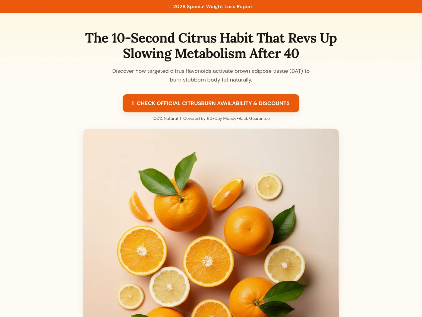 CitrusBurn Landing Page
