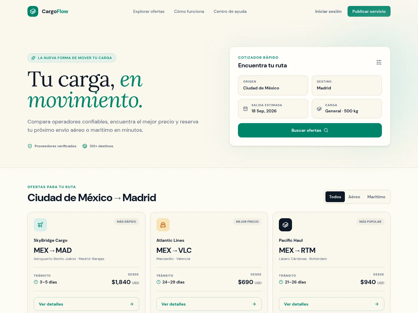 CargoFlow Marketplace