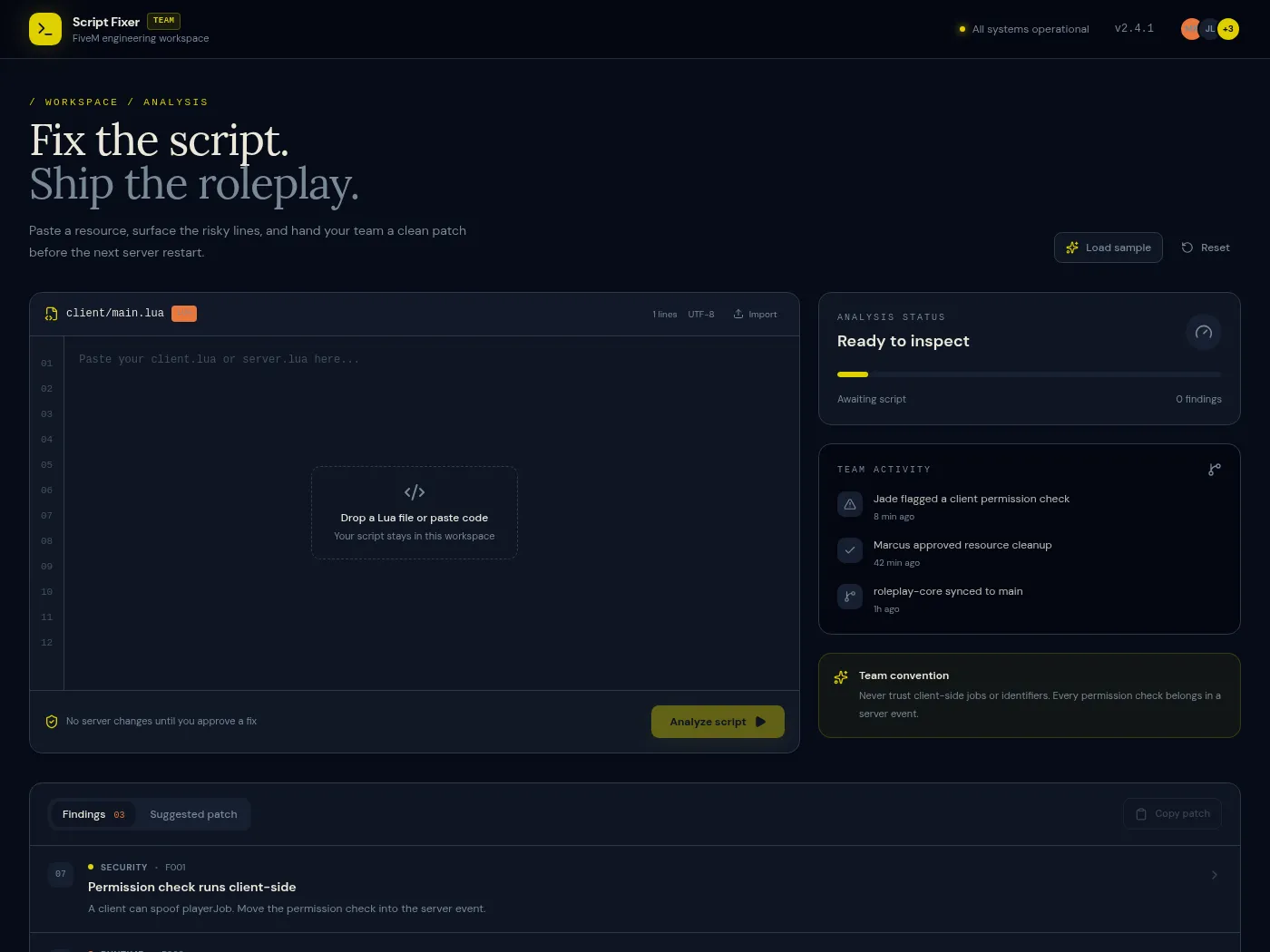 FiveM Script Fixer