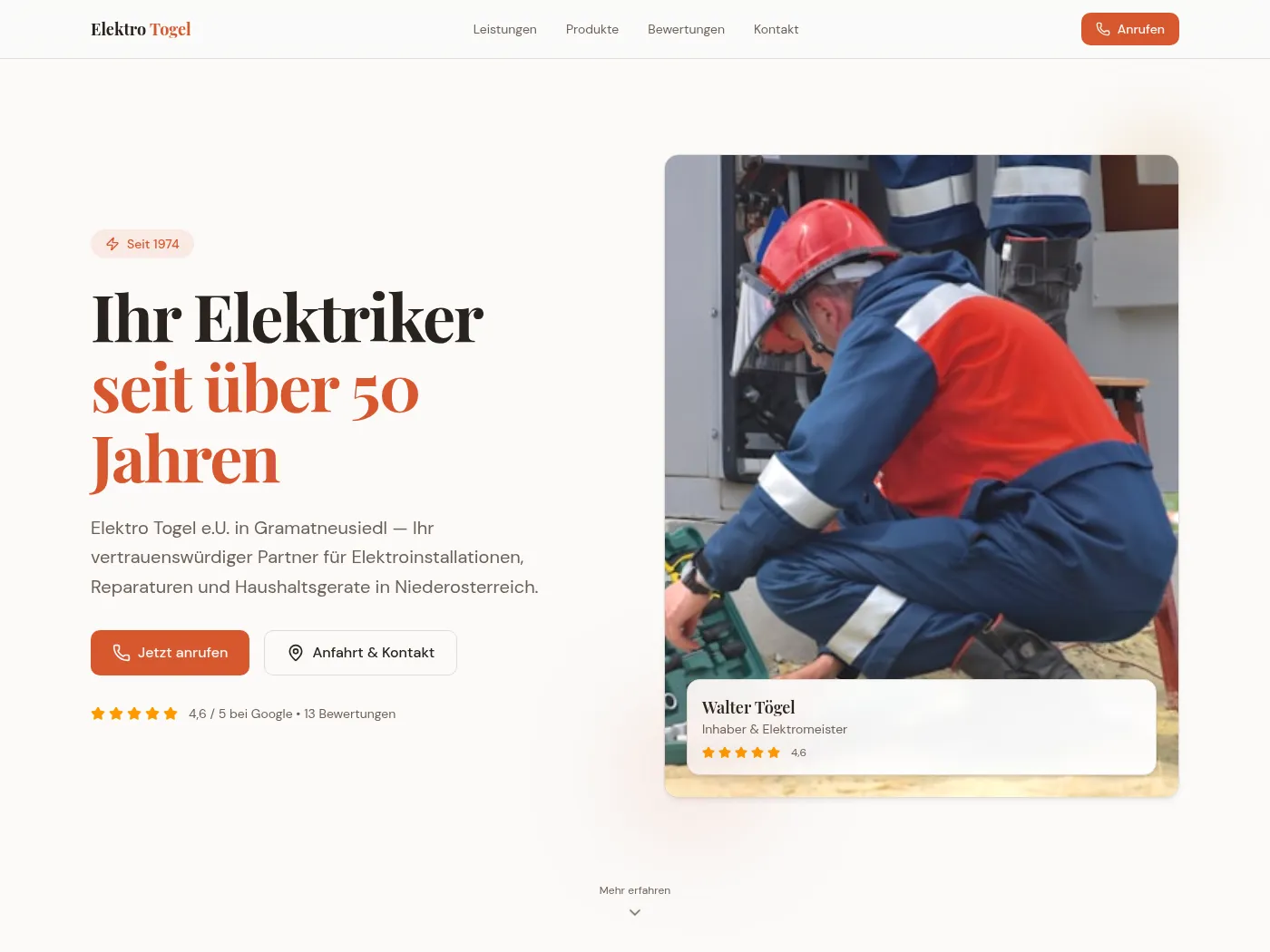 Elektro Tögel Portfolio
